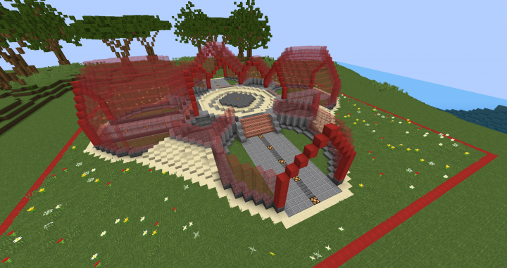 Orbit Factions spawn building Minecraft Map