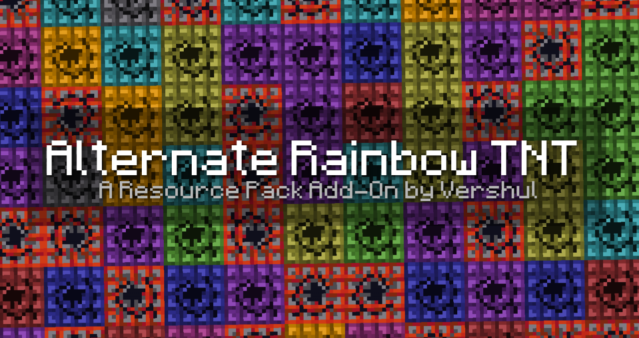 Alternate Rainbow TNT Add-On pack Minecraft Texture Pack