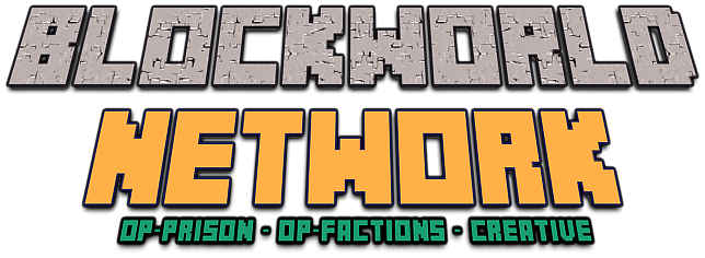 Block World Network | Factions | Creative | Prison Minecraft Server
