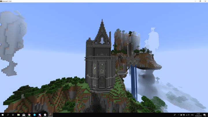 Mountain castle Minecraft Map