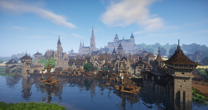 Elrymer - medieval creative server Minecraft Server