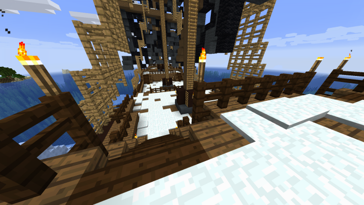 Frozen Pirate ship Minecraft Map