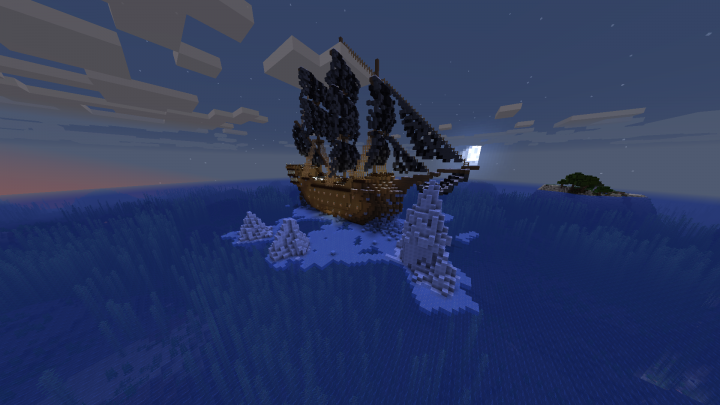 Frozen Pirate ship Minecraft Map