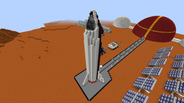 SpaceX Mars Colony Minecraft Map