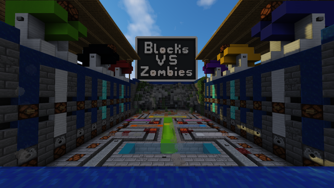 Blocks vs. Zombies Remake Version 1.1 Minecraft Map