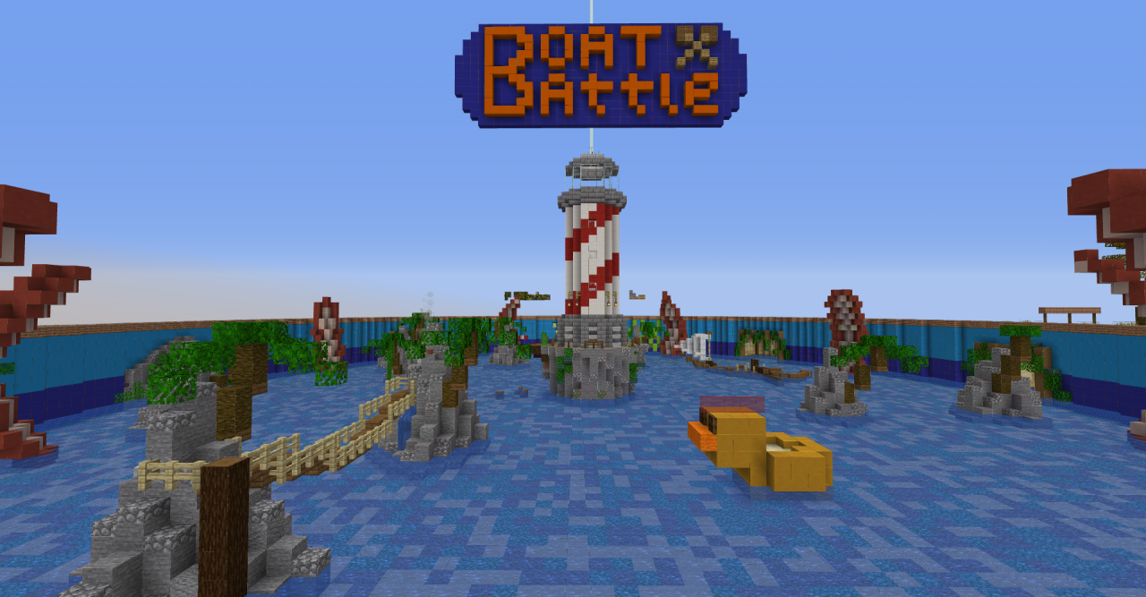 Vanilla World Boat Battle [Minigame] Minecraft Map