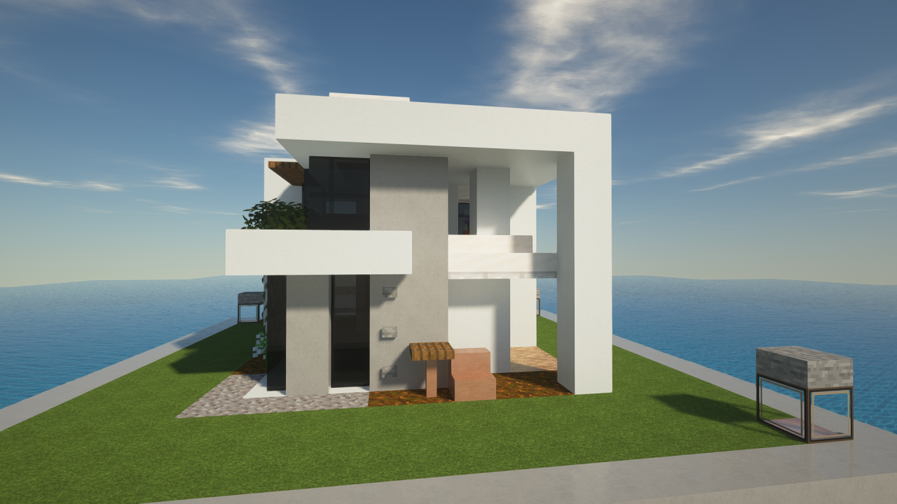 10x10 Contemporary house 4 Minecraft Map