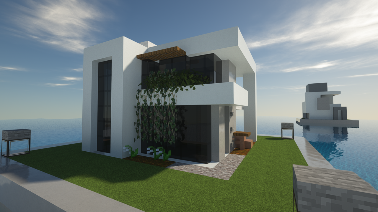 10x10 Contemporary house 4 Minecraft Map