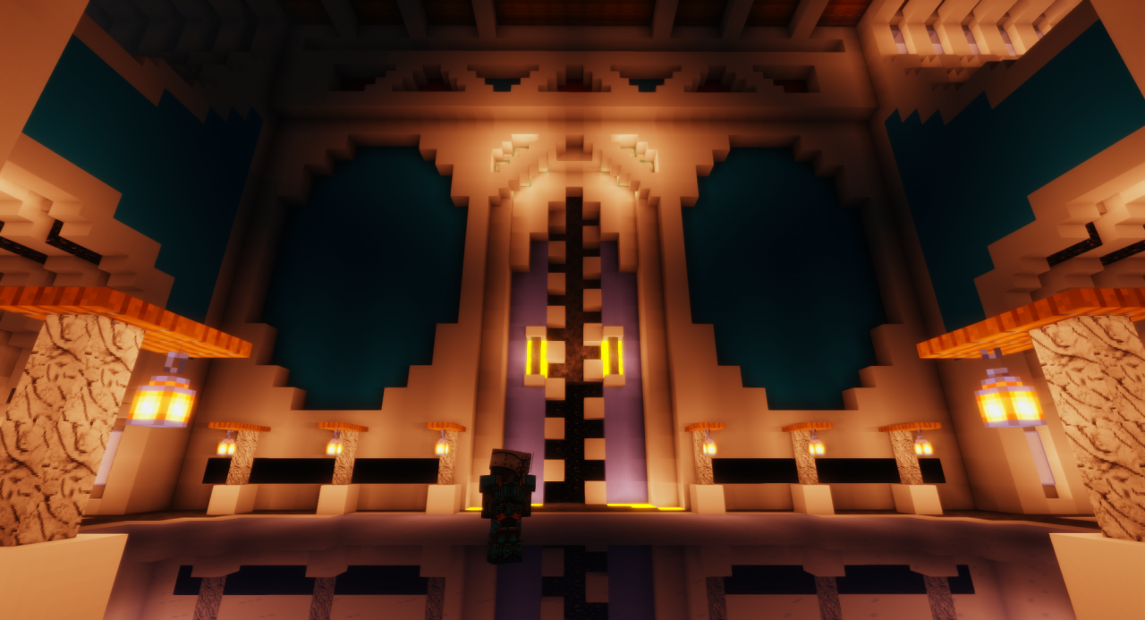 ( Mirrored Effect Floor ) Admin Underground Faction Base Minecraft Map