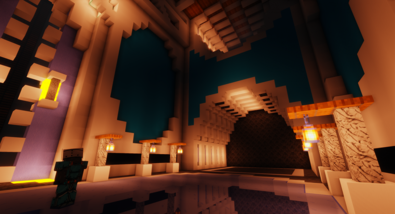 ( Mirrored Effect Floor ) Admin Underground Faction Base Minecraft Map