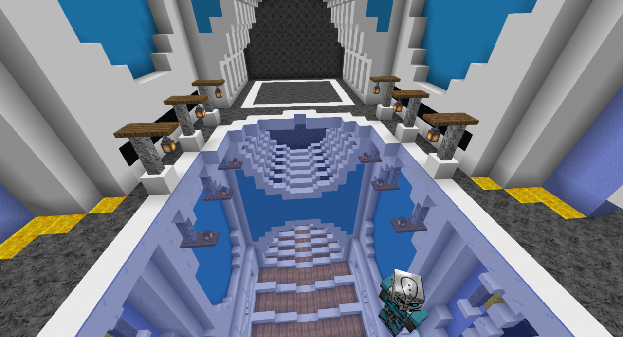 ( Mirrored Effect Floor ) Admin Underground Faction Base Minecraft Map