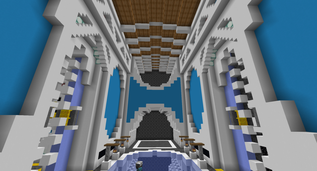 ( Mirrored Effect Floor ) Admin Underground Faction Base Minecraft Map