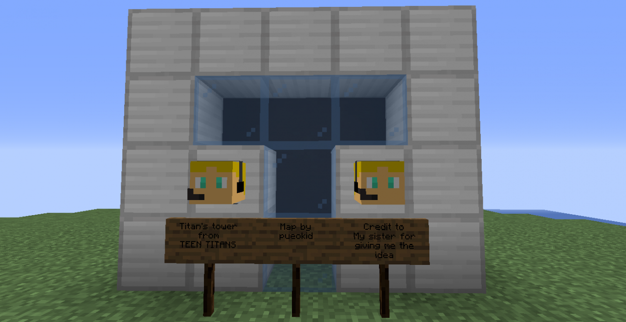 Titans Tower, TEEN TITANS/TEEN TITANS GO Minecraft Map