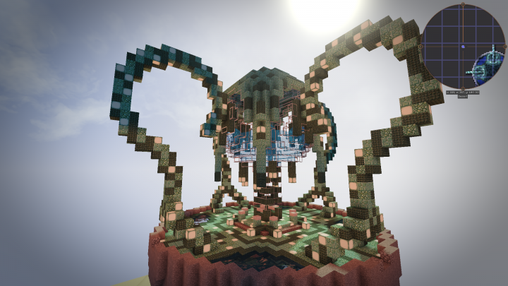 Flying Guardian Temple Minecraft Map