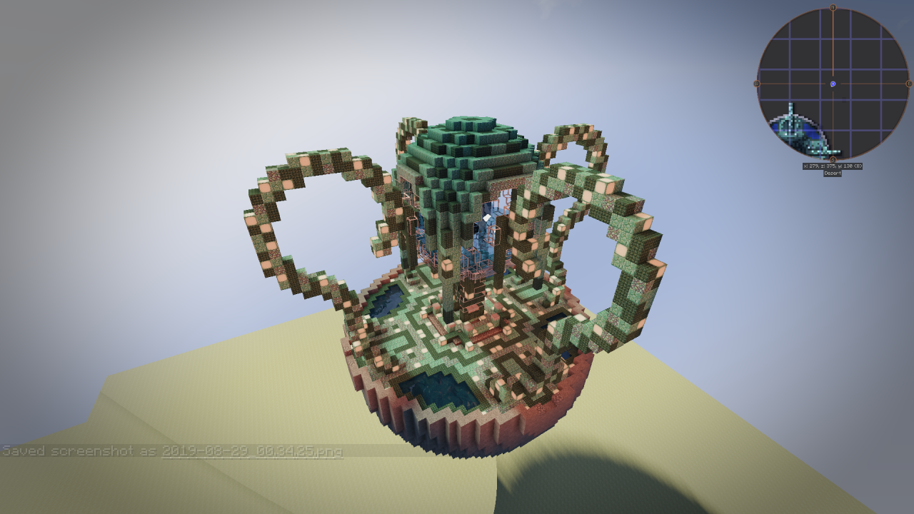 Flying Guardian Temple Minecraft Map