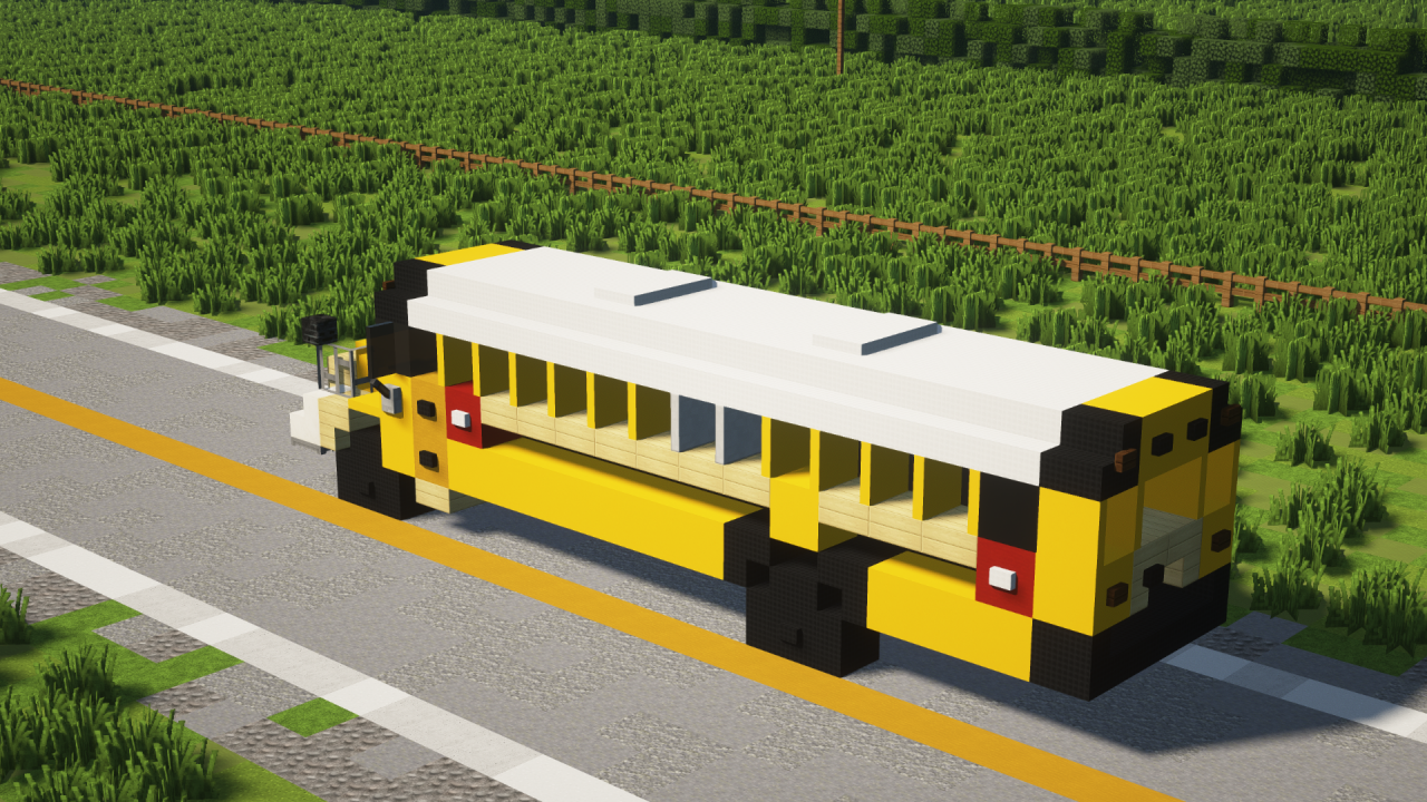 International 3300 School Bus Minecraft Map