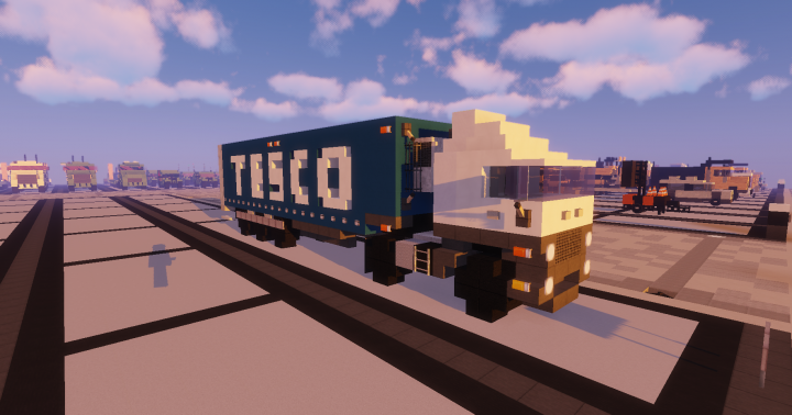 1.5:1 Scale Mercedes-Benz EUROPEAN Tesco Trucks Minecraft Map