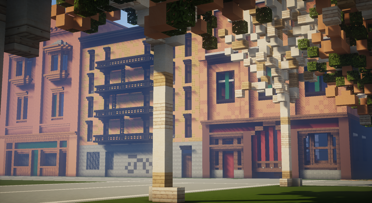 Fall Themed City Minecraft Map