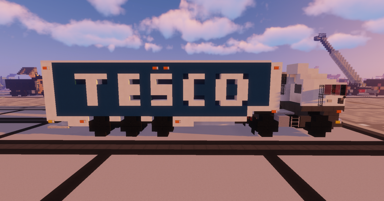 1.5:1 Scale Mercedes-Benz EUROPEAN Tesco Trucks Minecraft Map