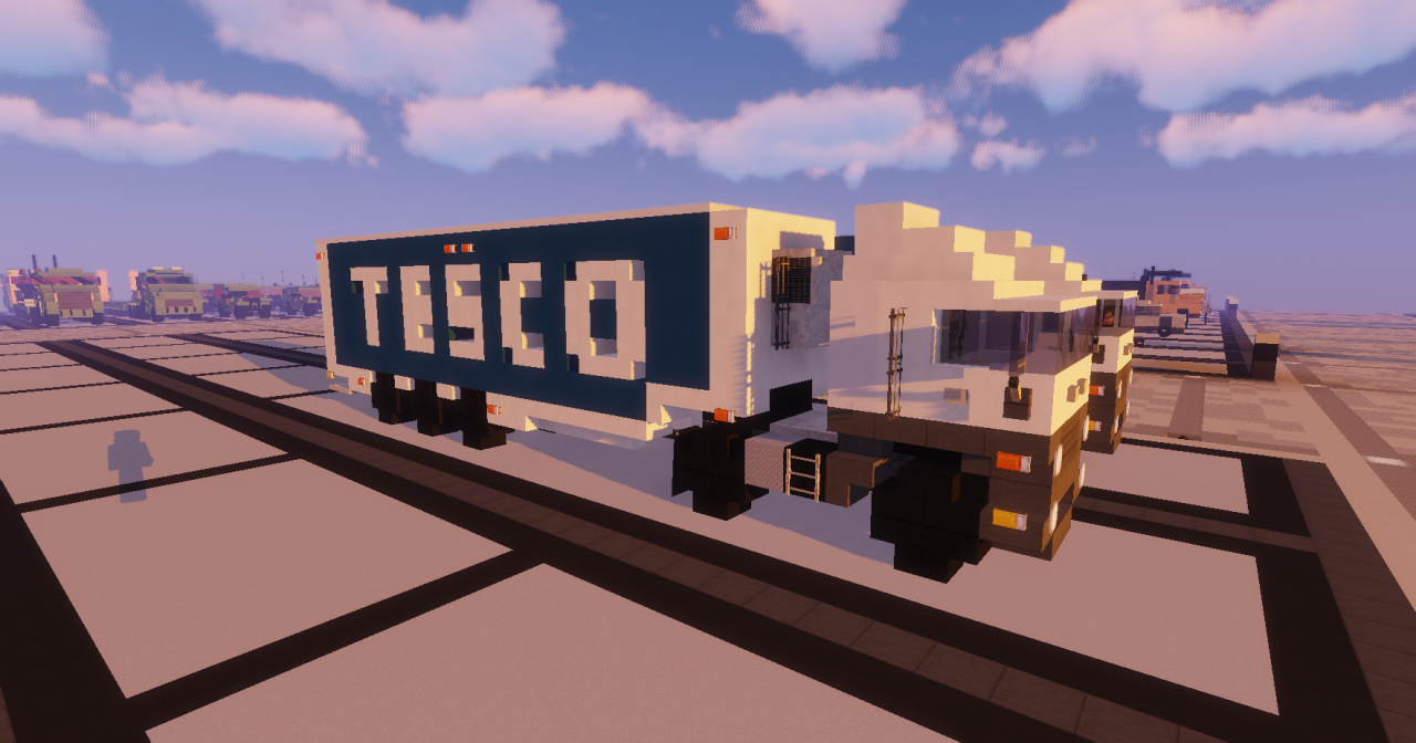 1.5:1 Scale Mercedes-Benz EUROPEAN Tesco Trucks Minecraft Map