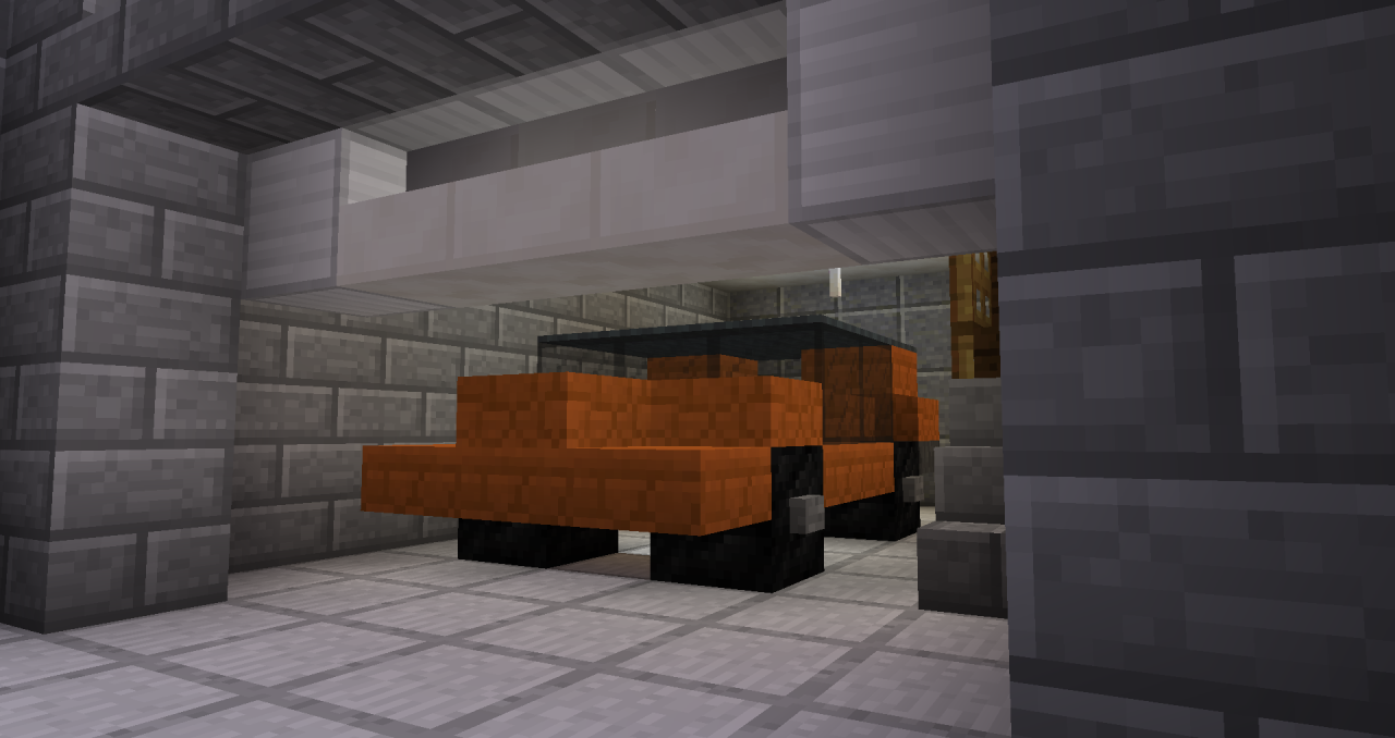 Suburban House with split level garage and pond [FURNISHED] Minecraft Map