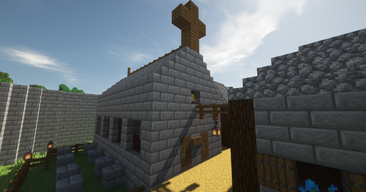 My first minecraft village. Minecraft Map