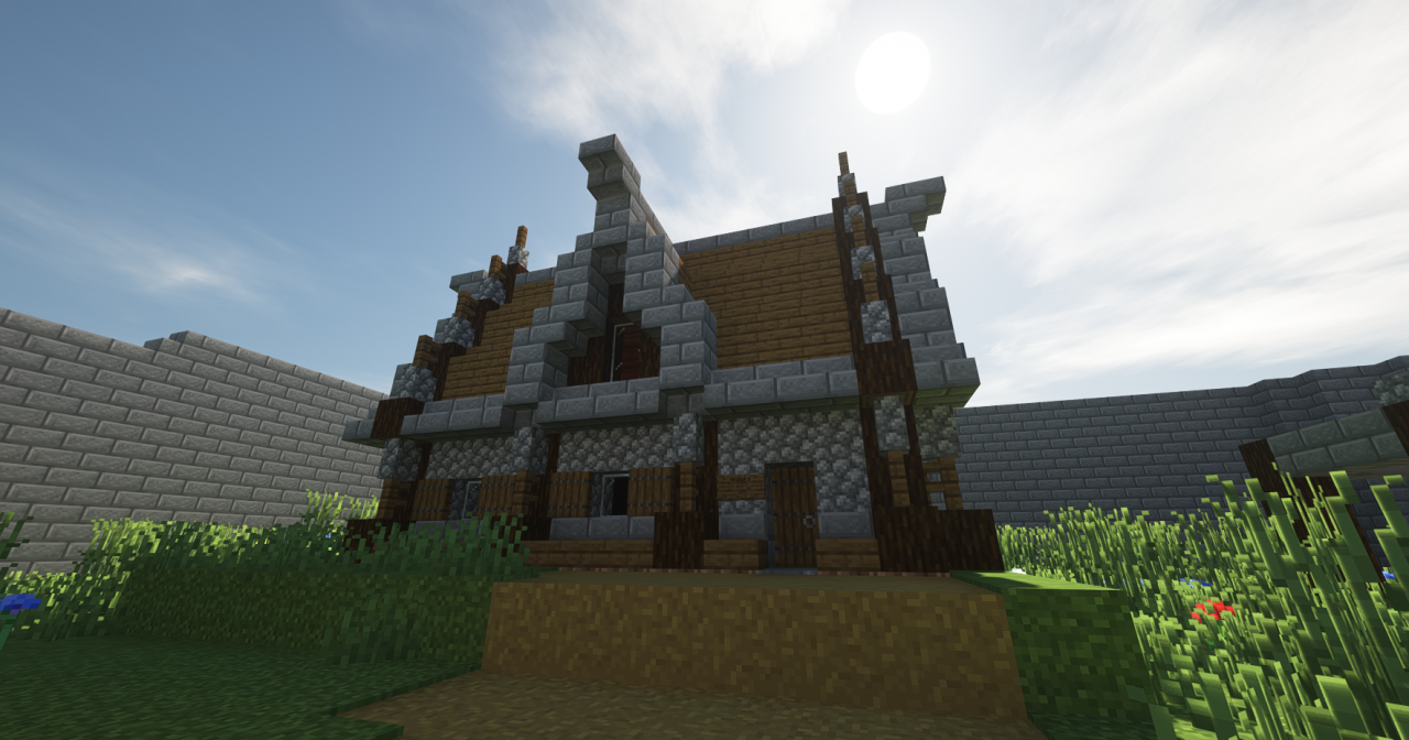 My first minecraft village. Minecraft Map