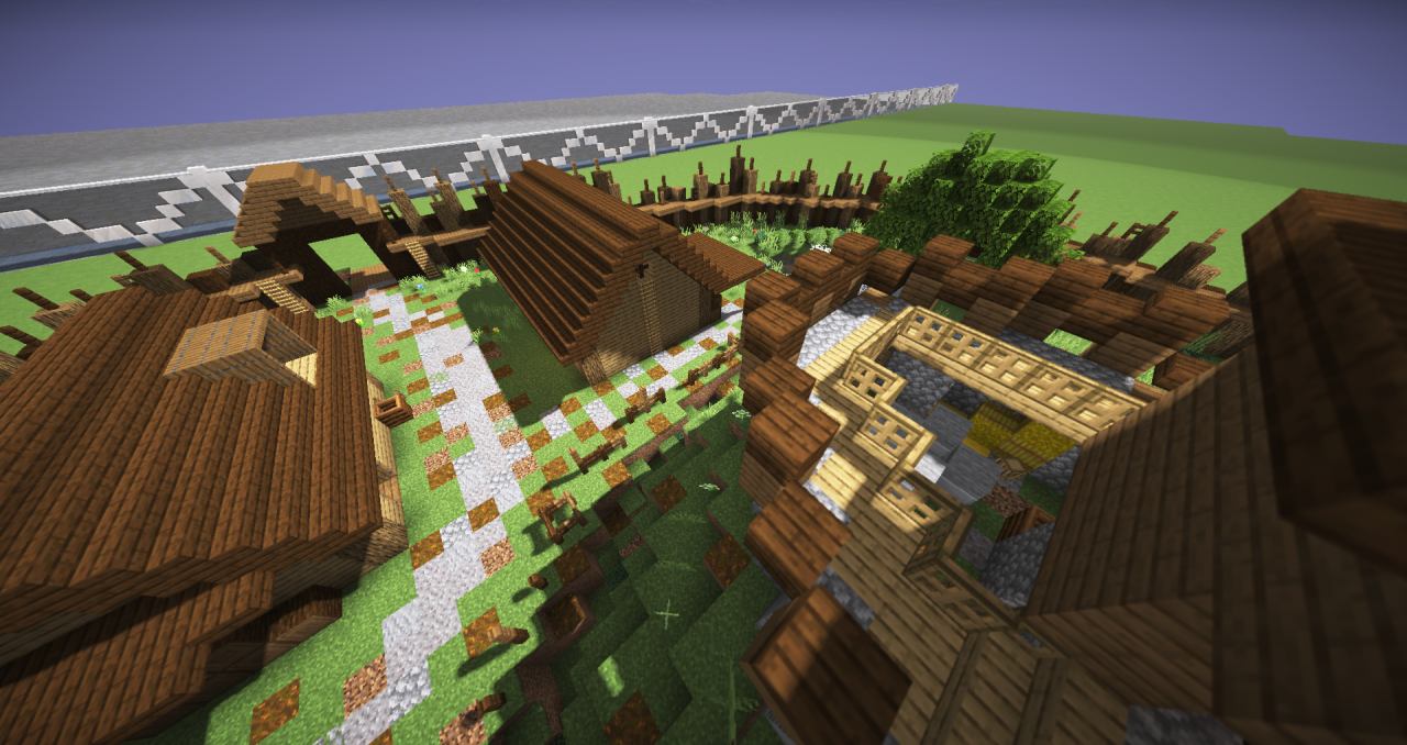 Motte and Bailey style castle Minecraft Map