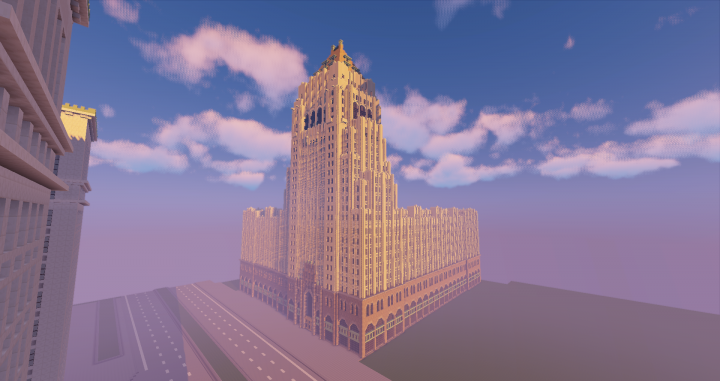 Fisher Building, Detroit Minecraft Map