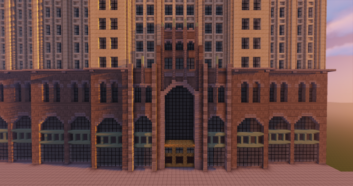 Fisher Building, Detroit Minecraft Map