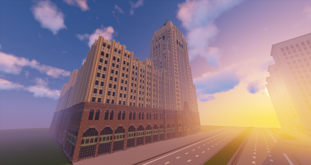 Fisher Building, Detroit Minecraft Map