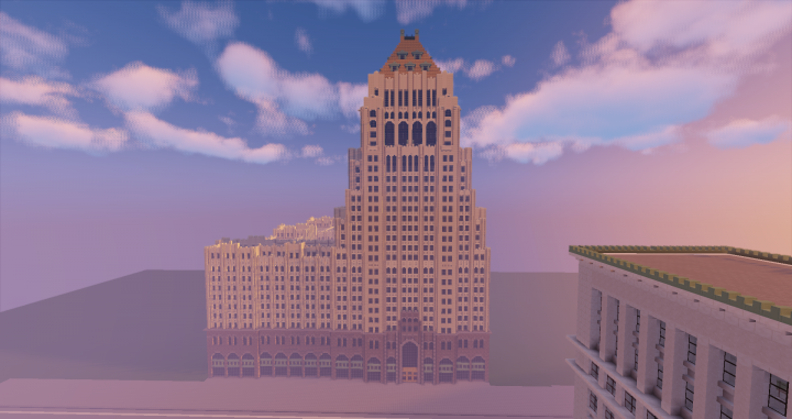 Fisher Building, Detroit Minecraft Map