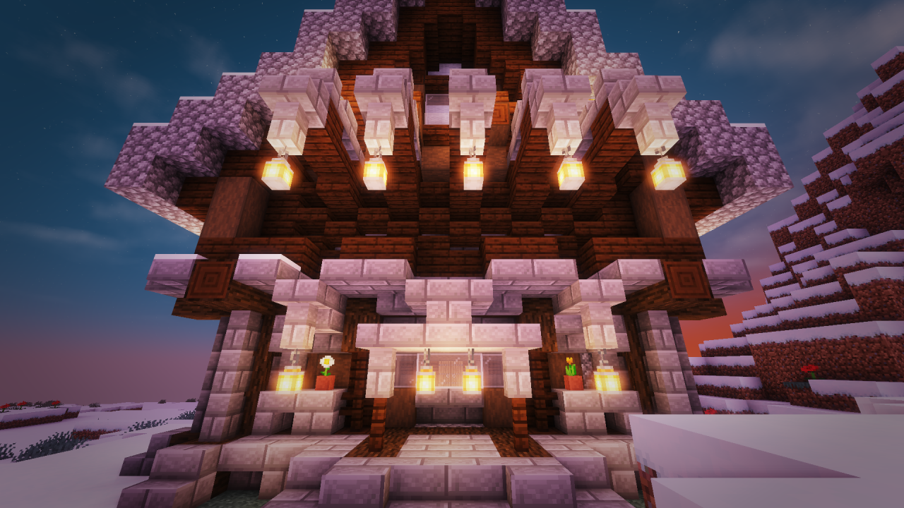 Medieval Cottage + Temple Entrance Minecraft Map