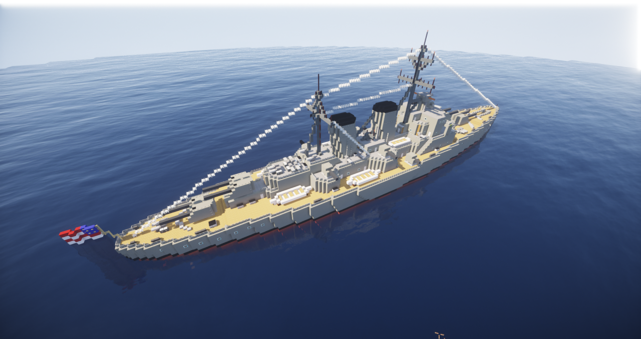 WW2 Light Cruiser | DOWNLOAD Minecraft Map