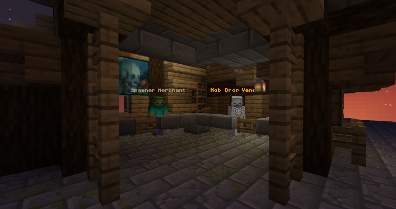 More work has been done on the shops Minecraft Map