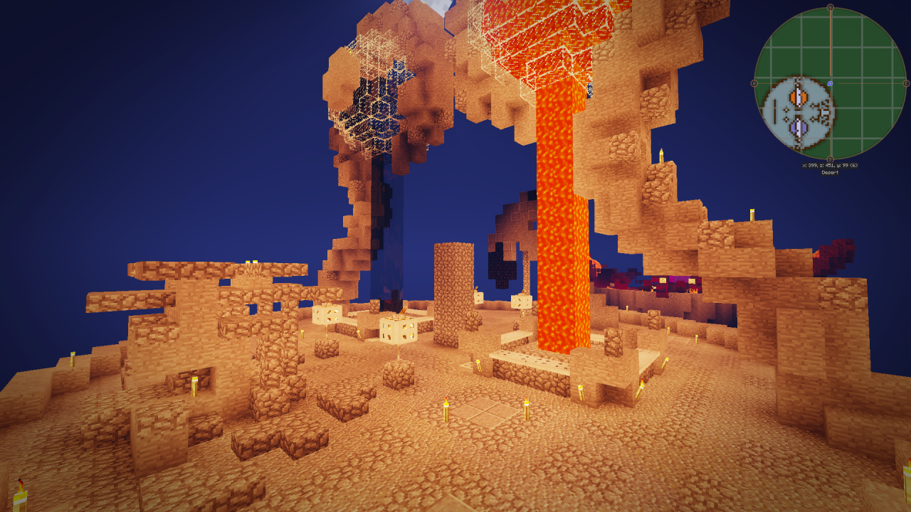 Just flying Cobble Farm x4 Minecraft Map