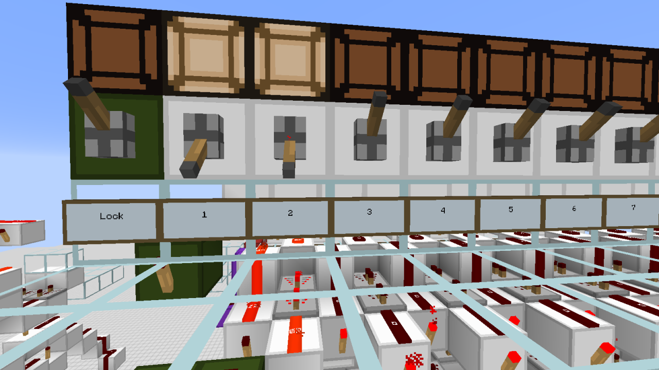 Electronic lock (small/redstone) Minecraft Map