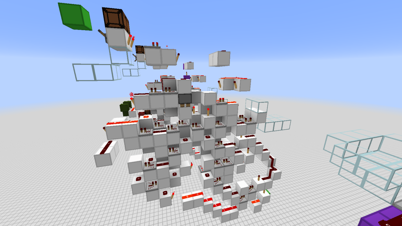 Electronic lock (small/redstone) Minecraft Map