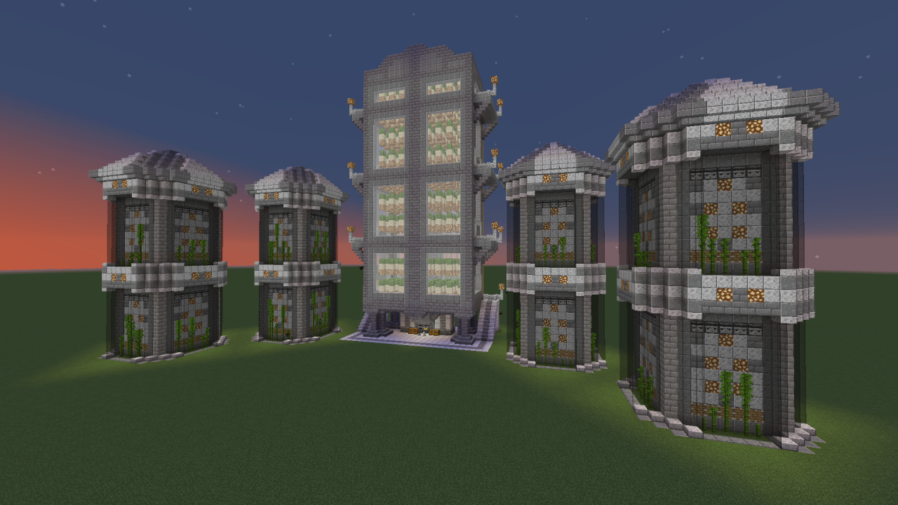 Four Pillar XP Bank Minecraft Map