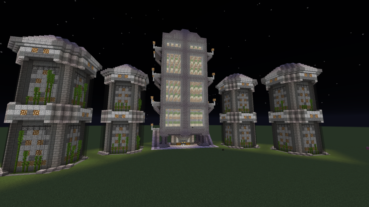 Four Pillar XP Bank Minecraft Map