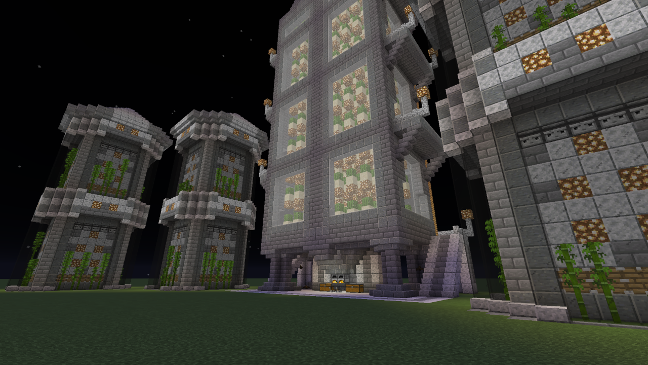 Four Pillar XP Bank Minecraft Map