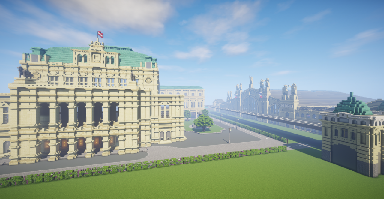 Sześcianowo City French District Minecraft Map