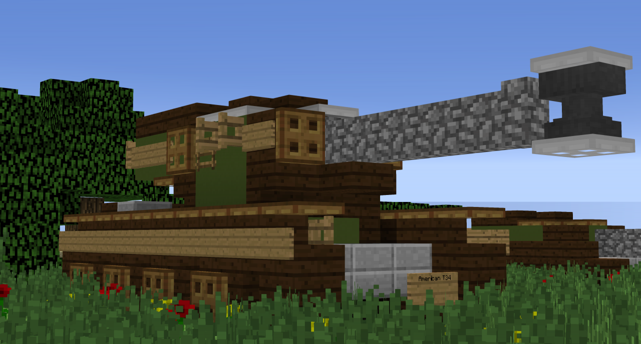 AMERICAN T34 ! In Shematic ! Minecraft Map