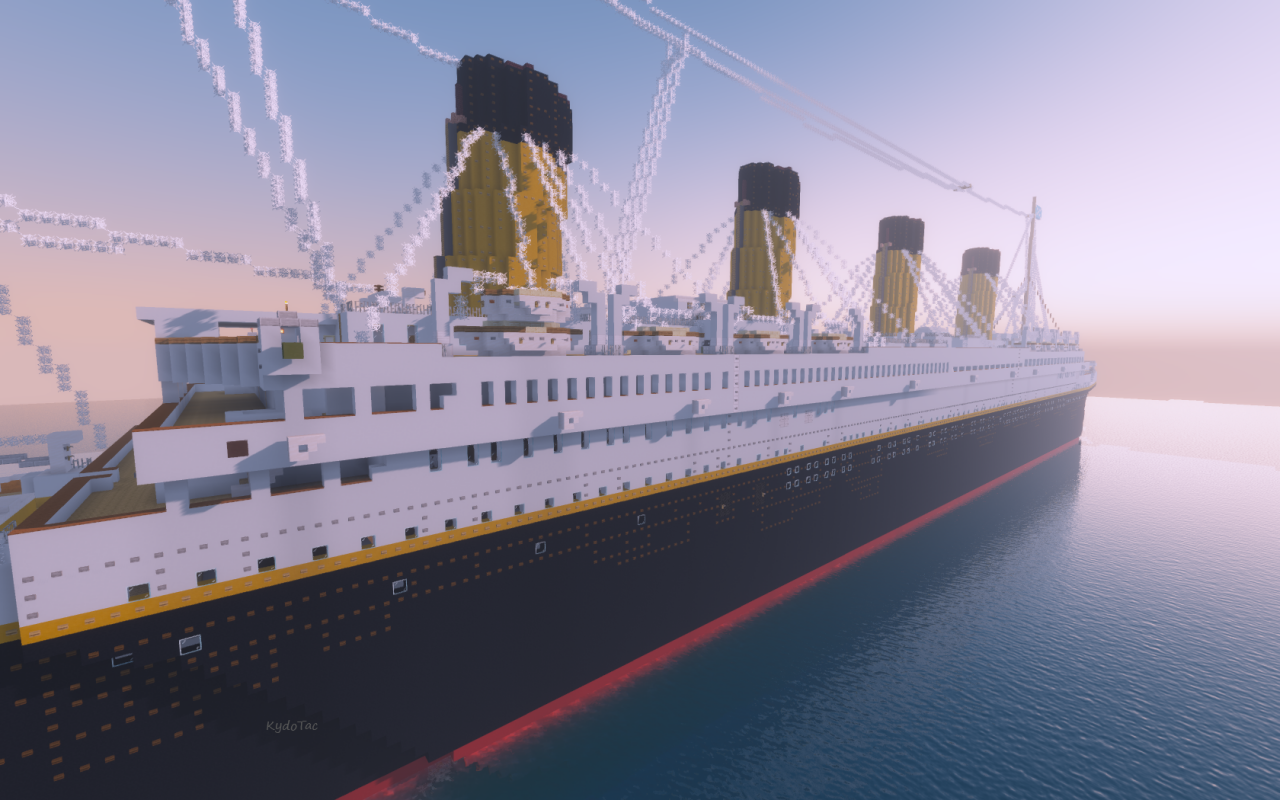 (UNFINISHED) Titanic with interior. V6 NEW ISLAND! Minecraft Map