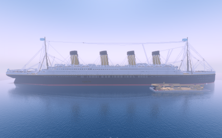 (UNFINISHED) Titanic with interior. V6 NEW ISLAND! Minecraft Map