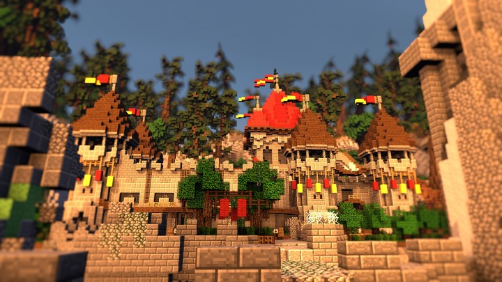 Nature and Castles [Castle War] Minecraft Map