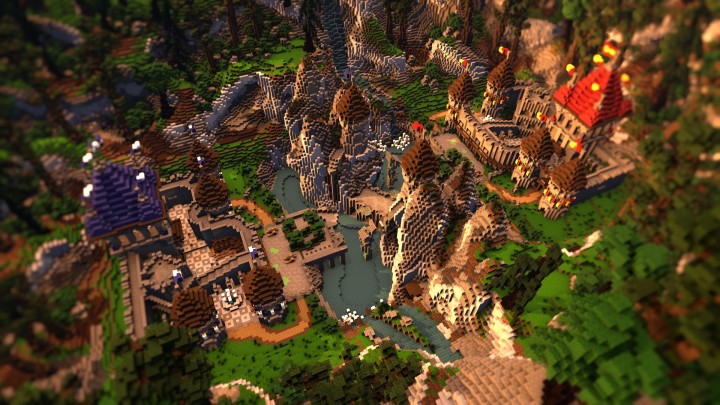 Nature and Castles [Castle War] Minecraft Map