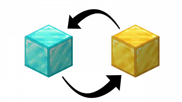 Diamond To Gold Minecraft Texture Pack