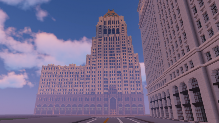 Fisher Building, Detroit Minecraft Map