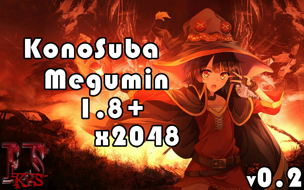 🎬 Kono Suba - Megumin GUI - Animation ☚x2048 | v0.2 | 1.8+☛ Minecraft ...
